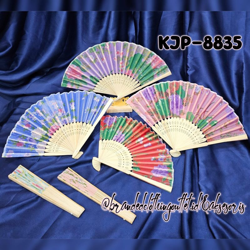 Jual KIPAS BAMBU KAIN / KIPAS TANGAN VINTAGE / KIPAS LIPAT JEPANG ...