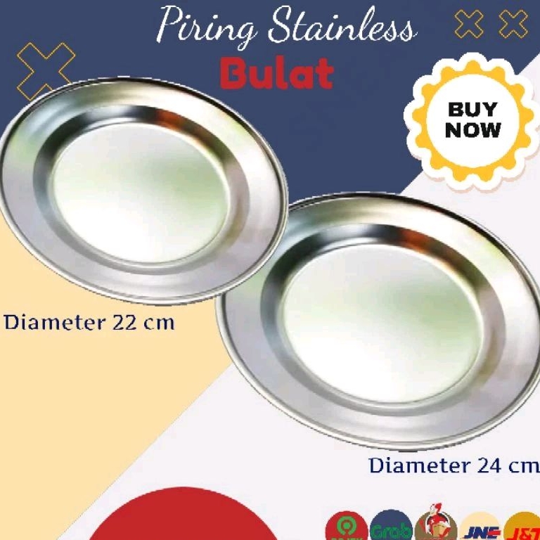 Jual Piring Stainless 22cm / Piring Jadoel / Piring Vintage / Piring ...