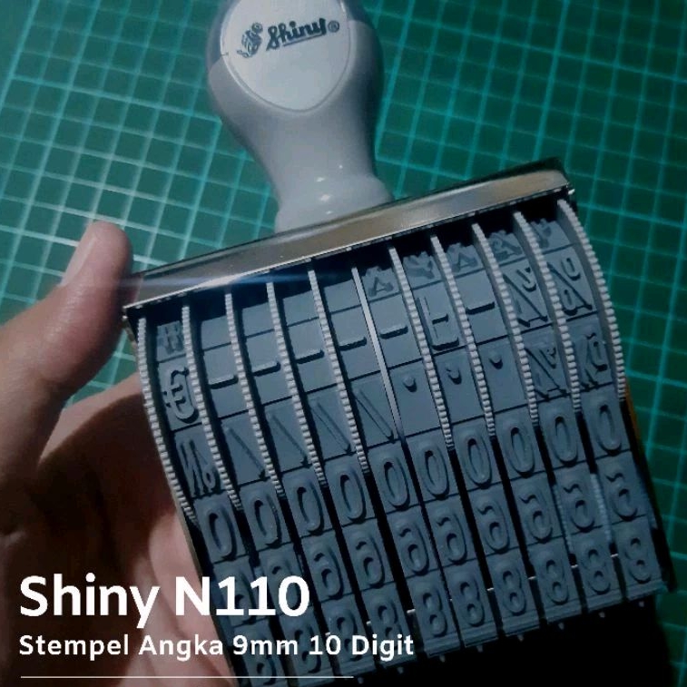Jual Stempel Angka 10 Digit 9mm 7mm Manual Shiny N110 N-110 N210 N-210 ...