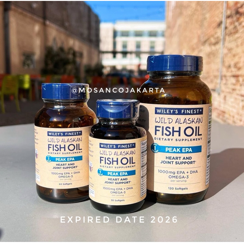 Jual Wileys Finest Fish Oil Wileys Finest Wild Alaskan Fish Oil Peak EPA | Shopee Indonesia