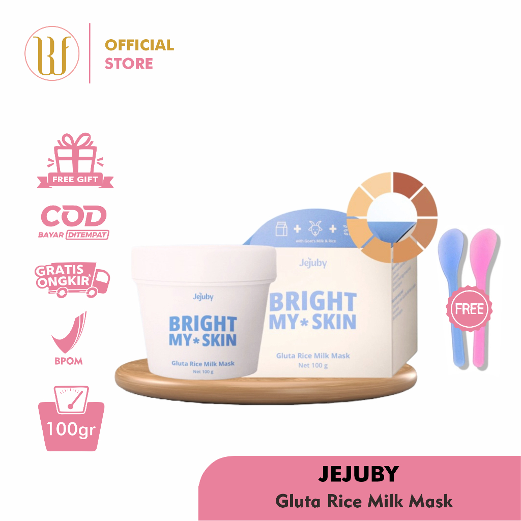 Jual READY Gluta Rice Milk Mask 2in1 Body Bleaching & Sleeping Body ...