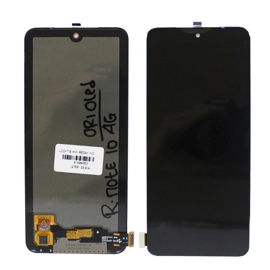 Jual LCD LAYAR GAMBAR XIA RED NOTE 10 4G + TS_ HITAM ORI OLED NOTE 10S POCO M5S | Shopee Indonesia