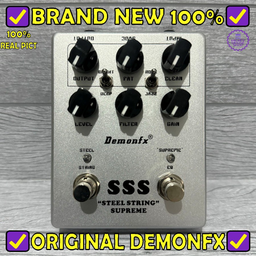 Jual Efek Gitar DemonFX SSS Steel String Supreme Preamp Overdrive Pedal ...