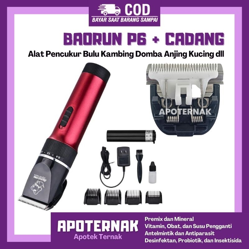 Jual BAORUN S1 PRO & BAORUN P6 P7 P9 + CADANGAN - Alat Cukur Elektrik Domba Anjing 100% Ori dan ...