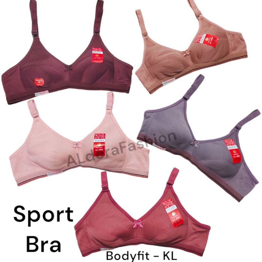 Jual (1 PCS) BH Sport Bra 2 Kancing Tanpa Kawat Termurah Wanita Dewasa Kutang Perempuan Kotang ...
