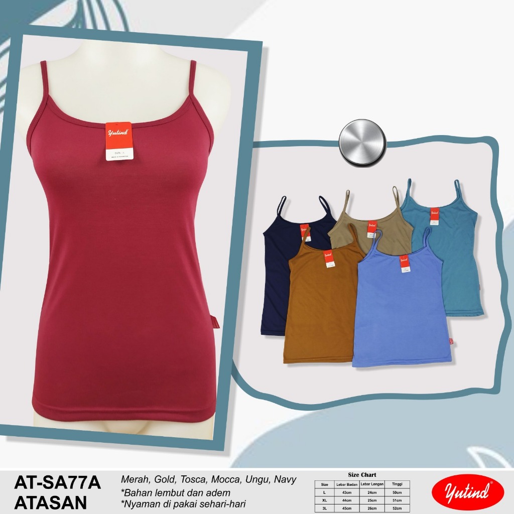 Jual Tangtop YUTIND SA 77 78 | Pakaian Dalam Wanita remaja Dewasa Warna ...