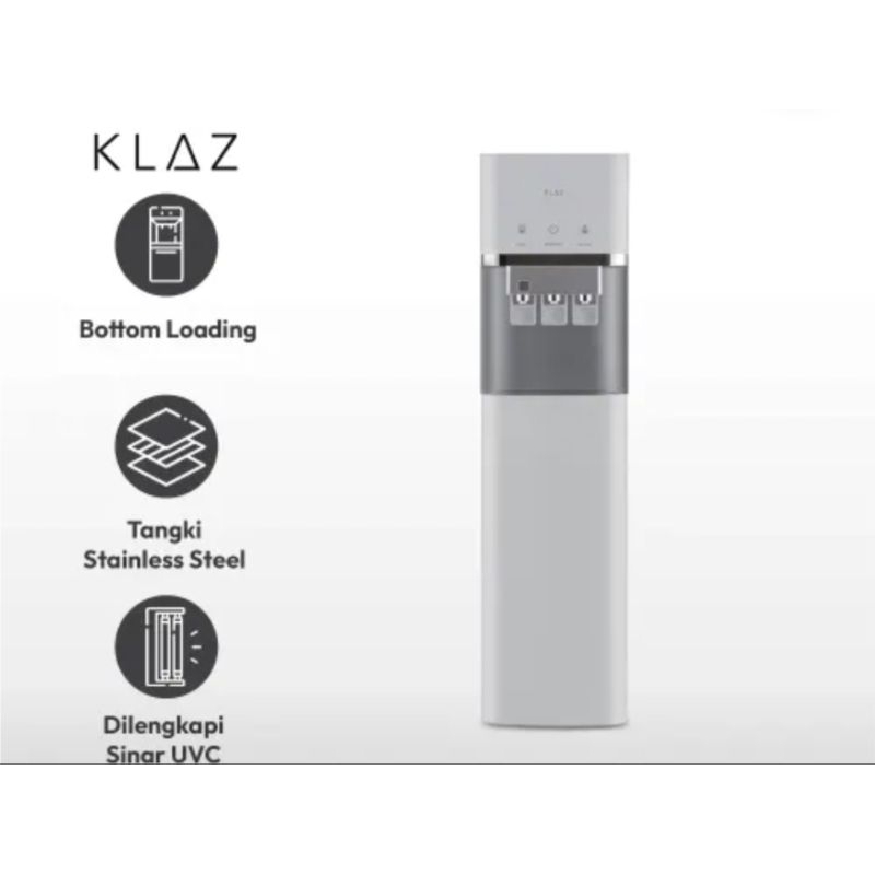 Jual KLAZ Dispenser Air Bottom Loading Dengan Uvc - Putih/Dispenser Air ...