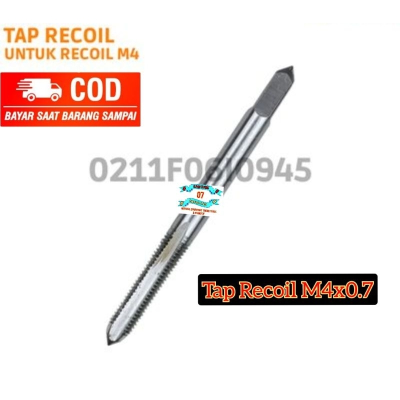 Jual Hand Tap Untuk Recoil Helicoil M4 x 0.7 HSS Bukan Yamawa OSG | Shopee Indonesia