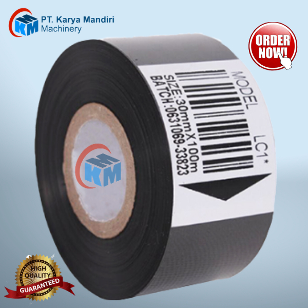 Jual Ribbon Tape 30 x 100 mm LC1* Tinta Foil Pita Mesin Coding Expired ...