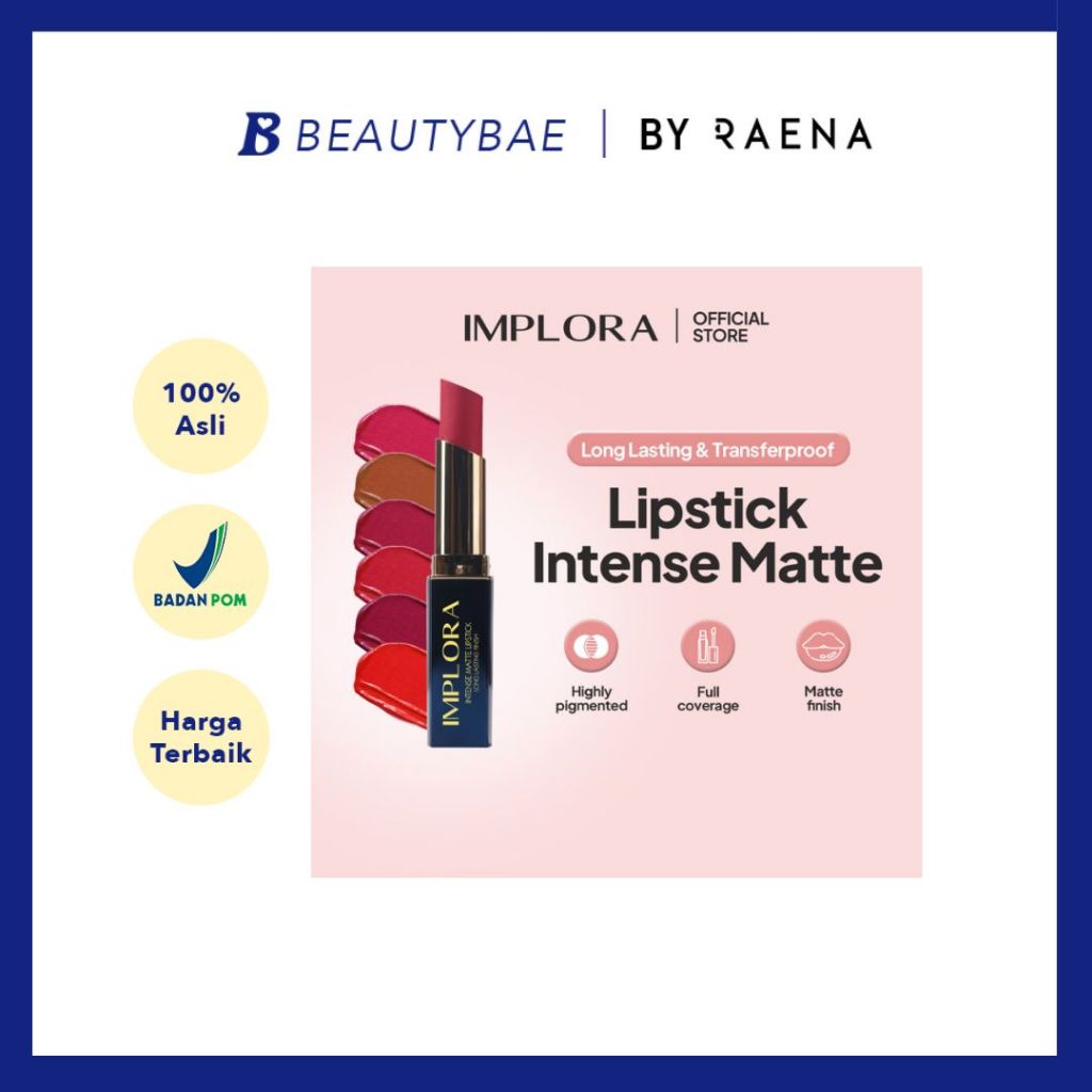 Jual IMPLORA Lipstik Intense Matte Lipstick 02 - Maple Mocha | 3.5 gr ...