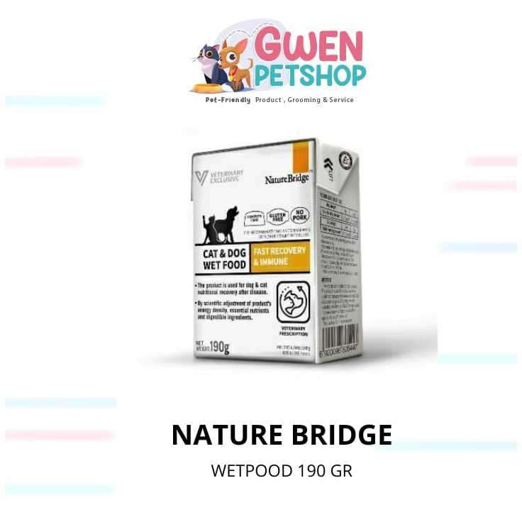 Jual Nature Bridge Fast Recovery and Immune Cat Dog Wet Food (190gr ...