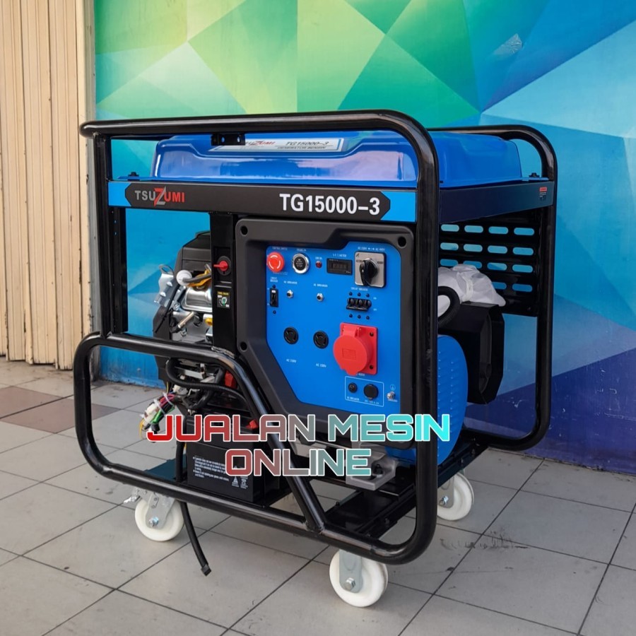 Jual Genset Open 15 kva 12000 watt 3 phase Bensin Tsuzumi TG15000-3 ...