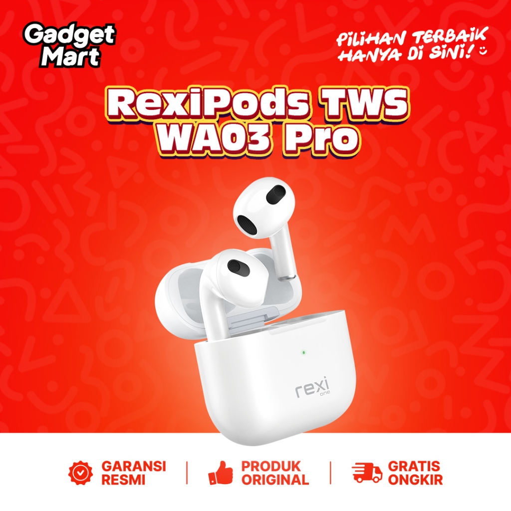 Jual rexiPods WA03 Pro TWS Earphone Double Deep Bass HD Stereo | Shopee ...