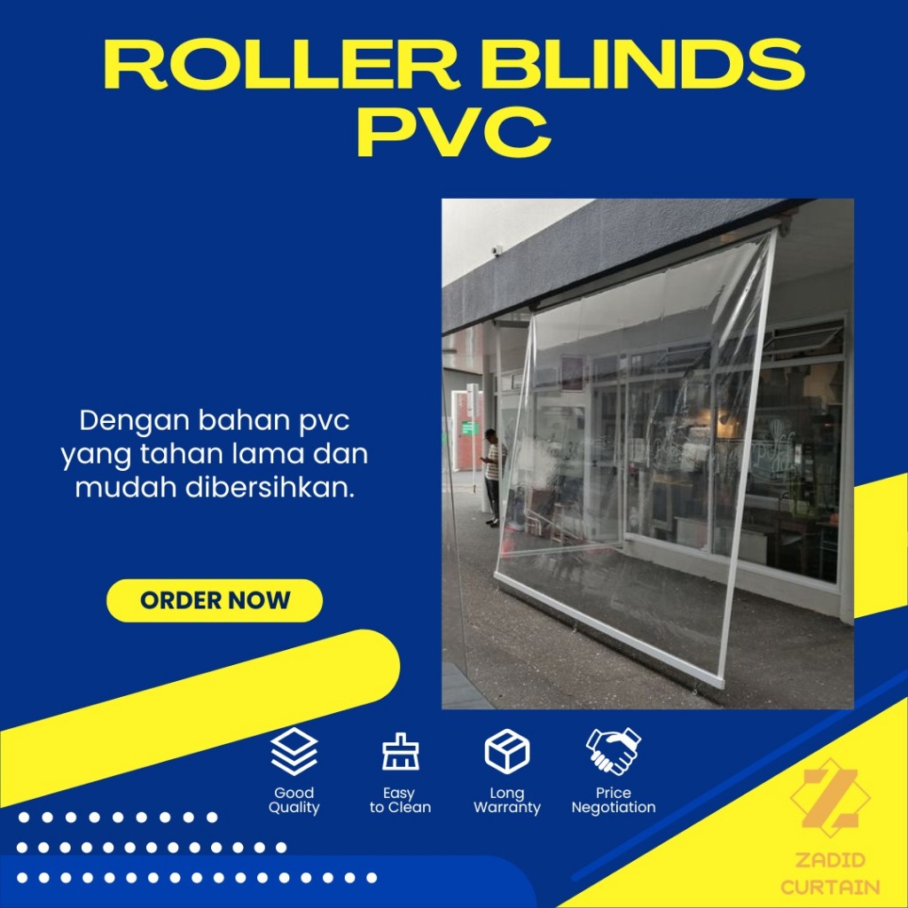 Jual Roller Blind PVC Transparan Outdoor ~ Tirai Gulung Tahan Air ...