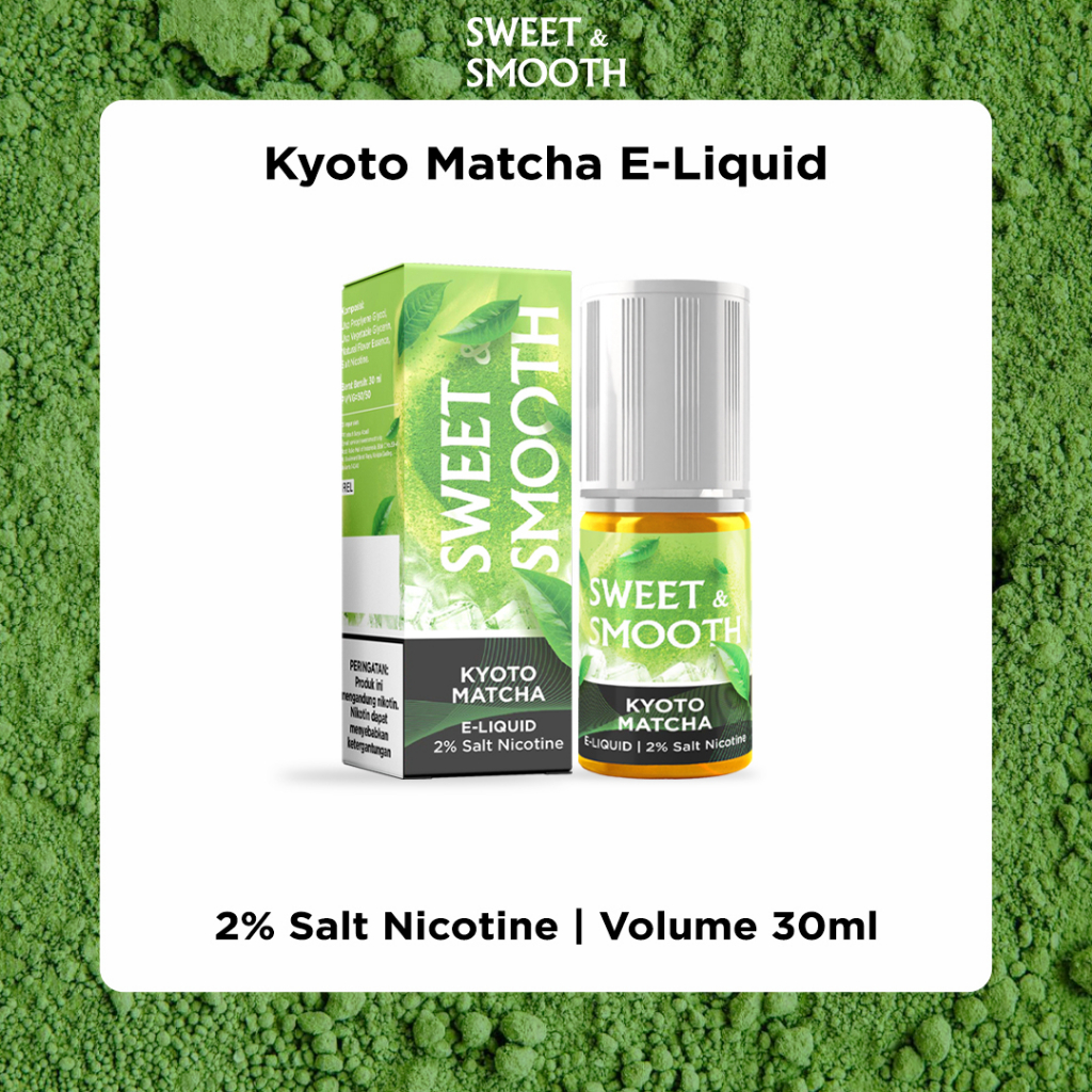 Jual Sweet and Smooth Liquid Kyoto Matcha 30ML 20MG Salt Nic | Shopee ...