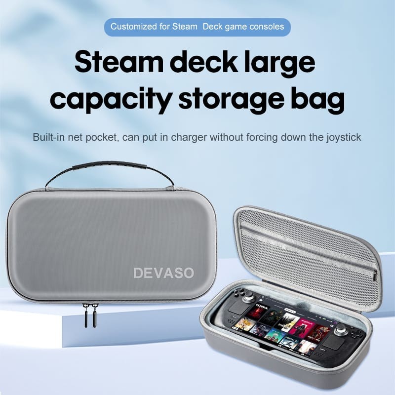 Jual Devaso Carrying Case large Storage Bag for Steam Deck Anti Shock ...