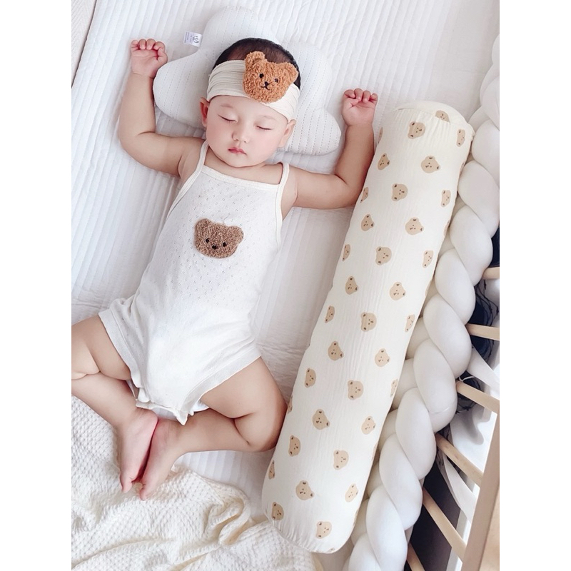 Jual READY Guling Peluk Muslin Cotton Premium Bayi Anak Korean Bolster ...
