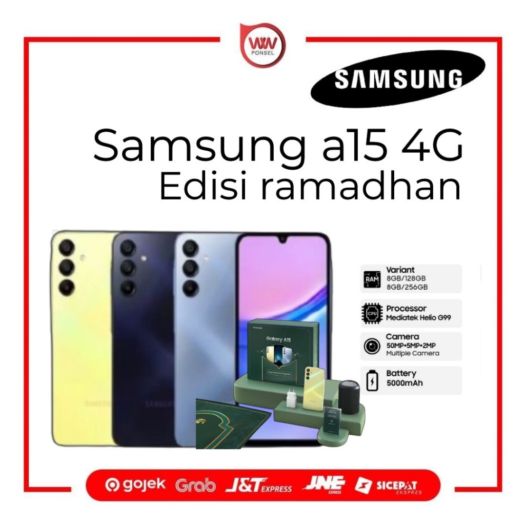 Jual Hp Samsung A15 Ram 8GB Internal 256GB Garansi Resmi Edisi Ramadhan ...