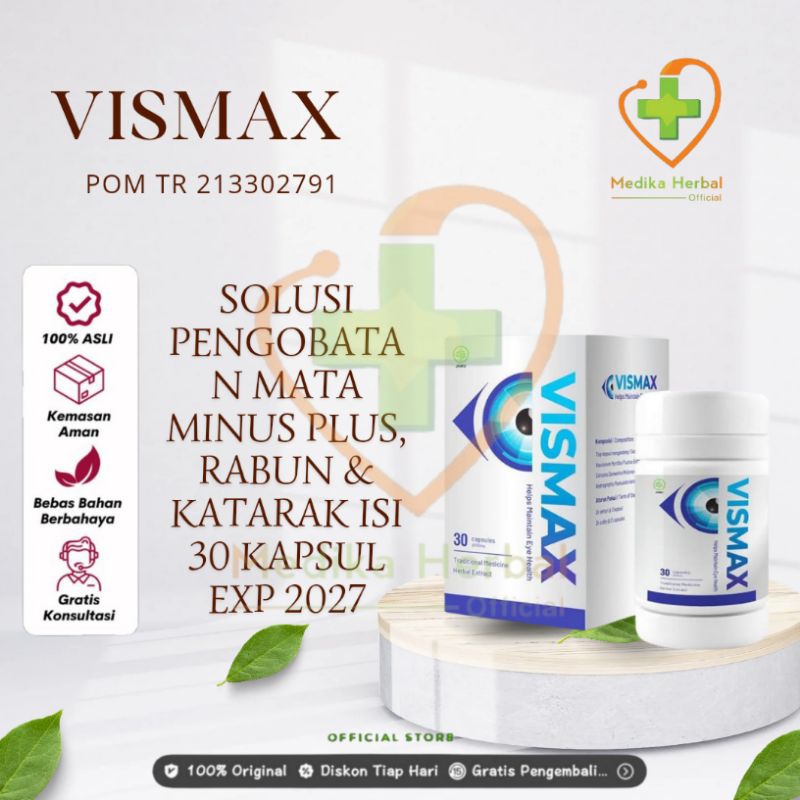 Jual Vismax Obat Kesehatan Mata Minus Asli Original Herbal Tanpa Efek ...
