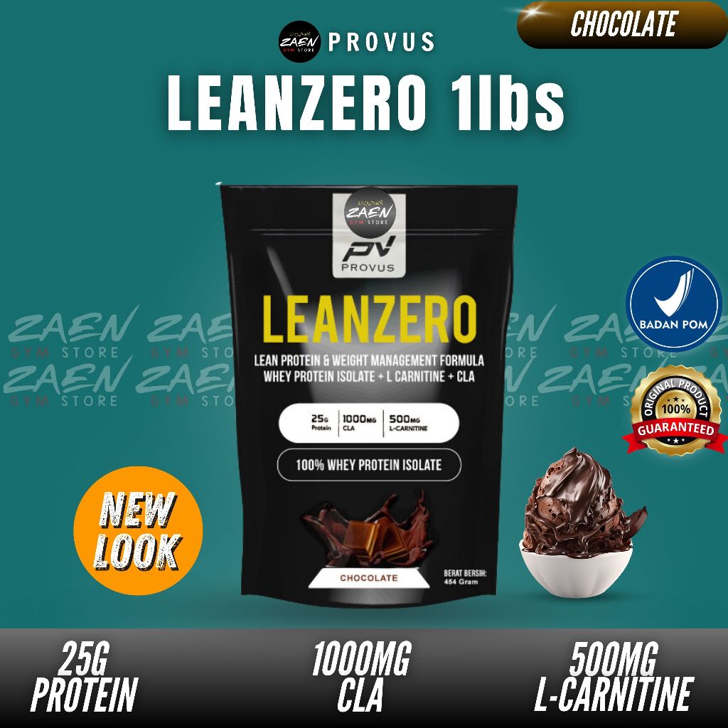 Jual Provus Lean Zero 1 Lbs Whey Protein Isolate Plus Fat Burner CLA ...
