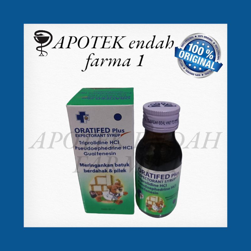 Jual ORATIFED PLUS EXPECTORANT SIRUP 60ML obat batuk pilek | Shopee ...
