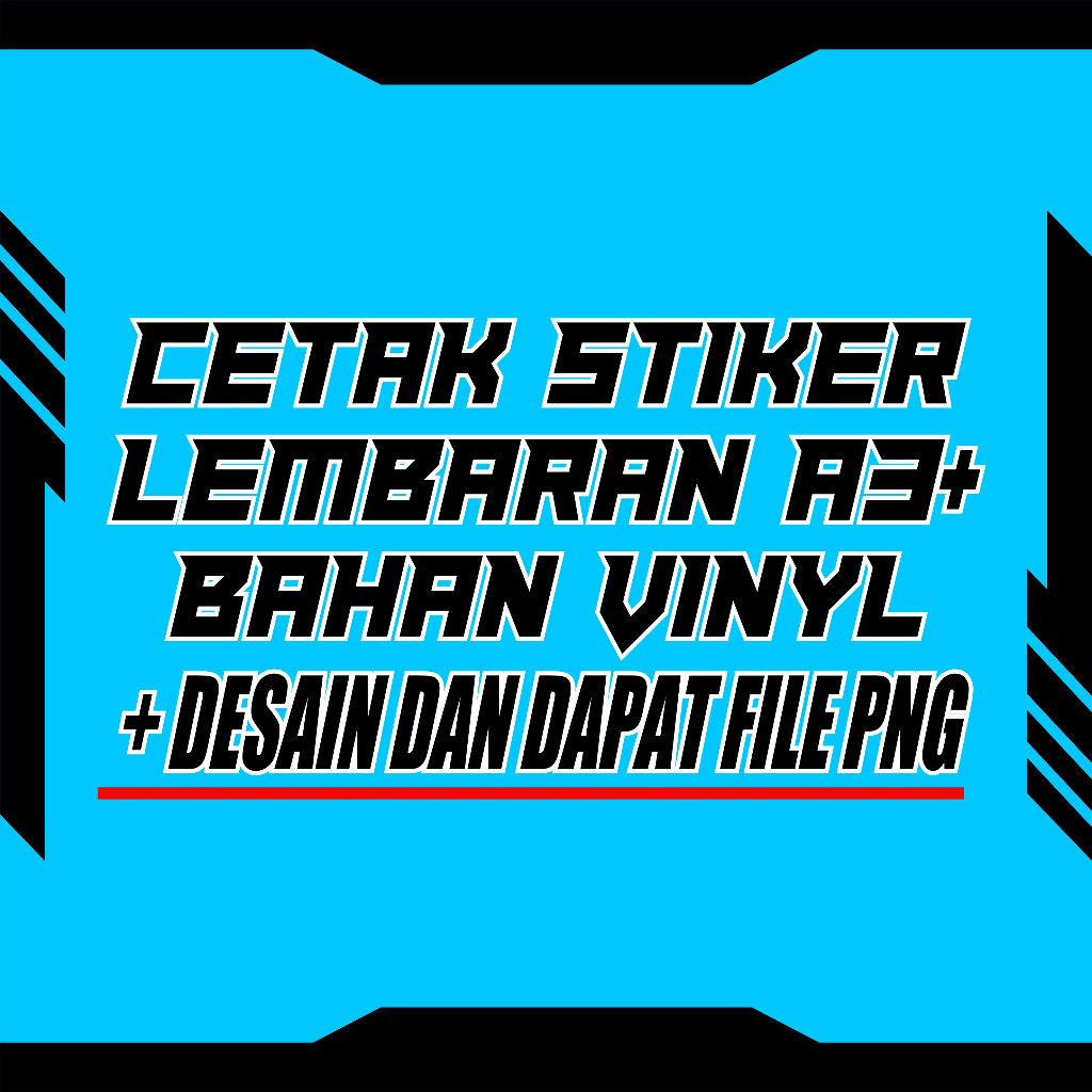 Jual CETAK STIKER A3 VINYL DAN DESAIN | Shopee Indonesia