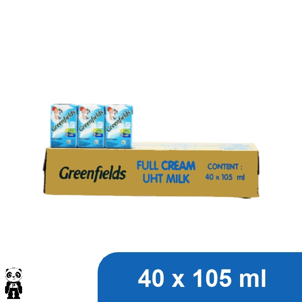 Jual Greenfields Susu UHT Full Cream 40 x 105 ml Karton Greenfield 105ml | Shopee Indonesia