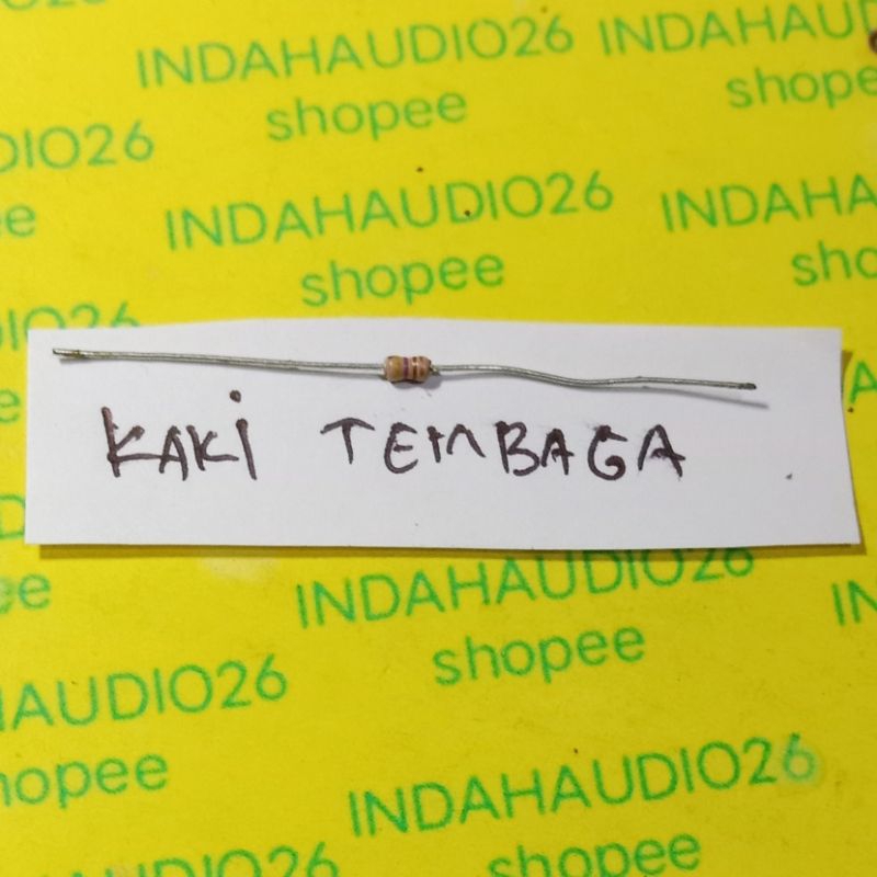 Jual resistor 470r 1/8w 5% kaki tebal tembaga carbon 470 ohm 1/8w 5 ...