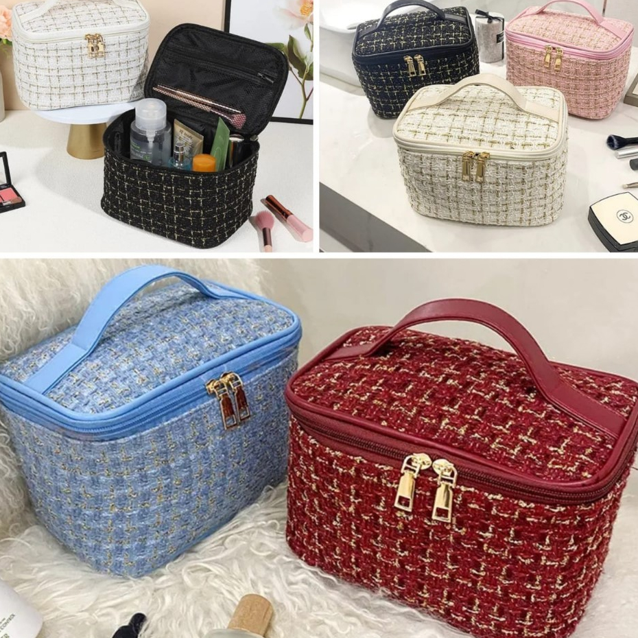 Jual Tas Kosmetik Rajut / Tas Makeup Sederhana Berkapasitas Besar ...