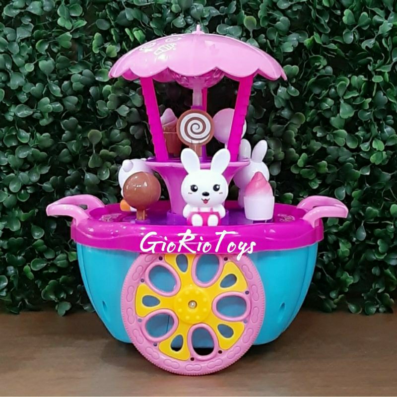 Jual Mainan Anak Sweet Shop Ice Cream Cart Gerobak Es Krim Bisa Jalan ...