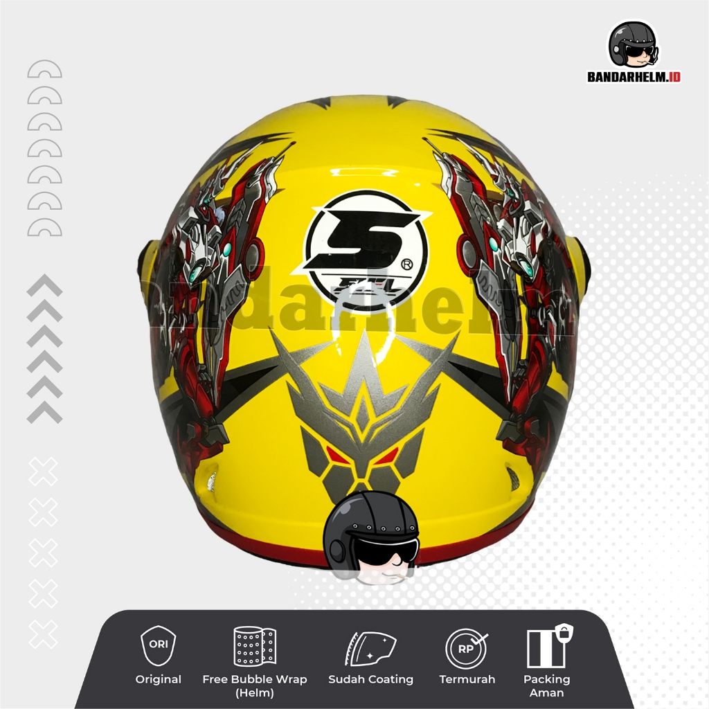 Jual Helm Anak Premium Shel Phoenix Anak Transformer Kuning | Shopee ...