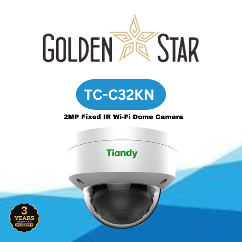 Jual Tiandy TC-C32KN 2MP Fixed IR Wi-Fi Dome Camera | Shopee Indonesia