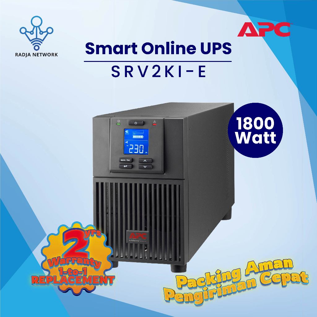 Jual UPS APC Online 2kVA 2000VA 1800W SRV2KI-E Easy UPS Tower | Shopee Indonesia