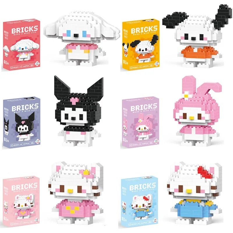 Jual Terlengkap Mini Bricks Sanrio DIY Nano Block Model Karakter Kartun ...