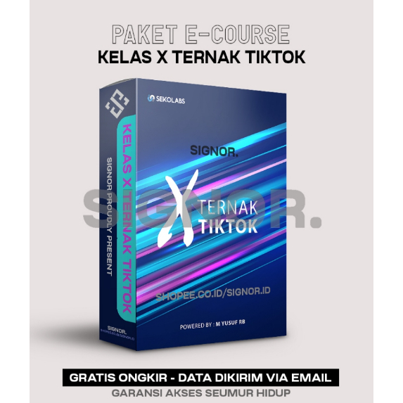 Jual ECOURSE X TERNAK TIKTOK 100% Studi Case TERNAK DAN JUAL TIKTOK ACCOUNT | Shopee Indonesia