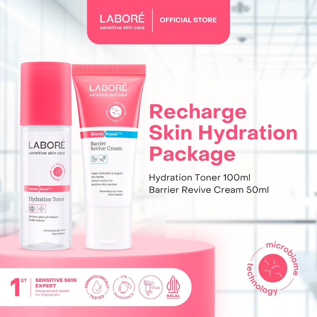 Jual Labore Recharge Skin Hydration Package (Hydrating Toner 100ml ...