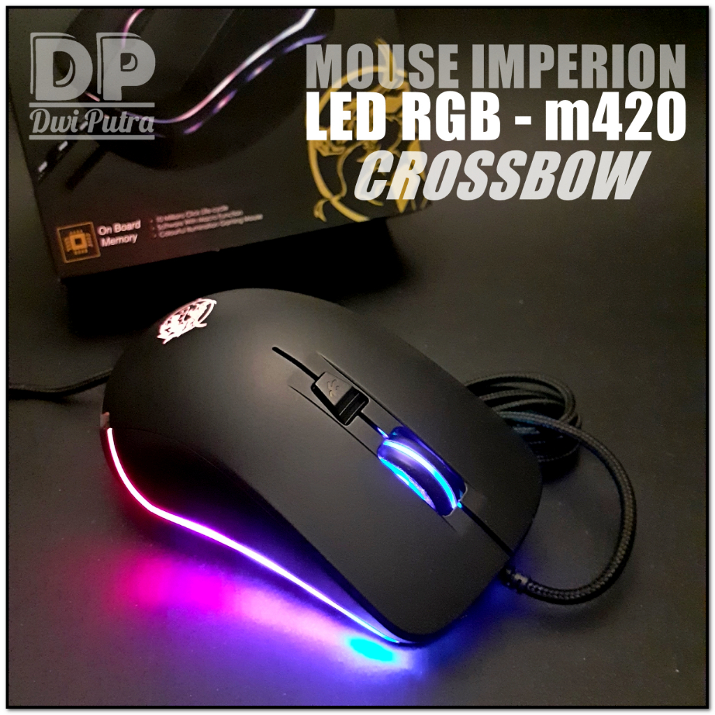 Jual MOUSE GAMING IMPERION M420 CROSSBOW // BREATHING LIGHT LED ...