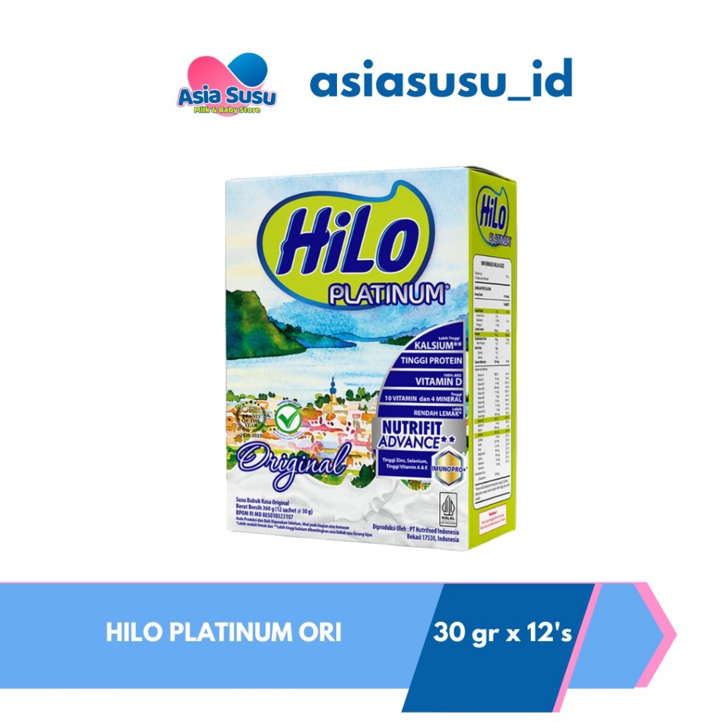 Jual HiLo Platinum Swiss Chocolate Ori (12 Sch) - Susu Tinggi Kalsium ...