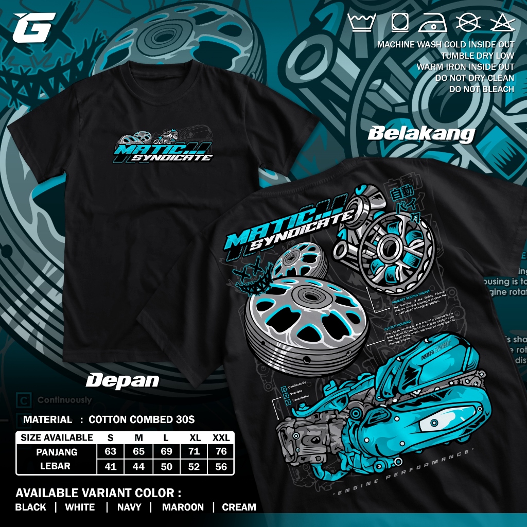 Jual Kaos Racing Matic Syndicate Engine Performance Baju Distro Standar ... Jual Kaos Racing Matic Syndicate Engine Performance Baju Distro Standar ...