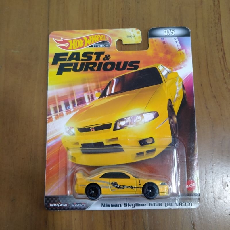 Jual hotwheels Nissan skyline r33 kuning fast and furious | Shopee ...