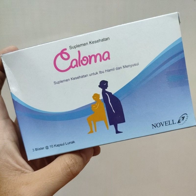 Jual CALOMA strip 10 Box 30 kapsul suplemen hamil menyusui | Shopee ...