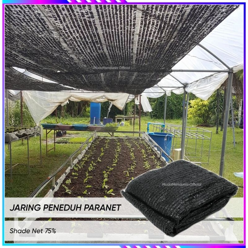 Jual Jaring atap tanaman paranet shading net 75% UV lebar 3m ecer Made ...
