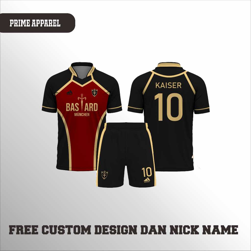 Jual Jersey Bastard Munchen Kaiser Cosplay Anime Blue Lock Free Custom ...