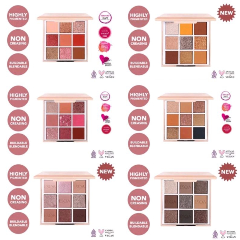 Jual ESQA Goddess Eyeshadow Palette - Eyeshadow ESQA | Shopee Indonesia