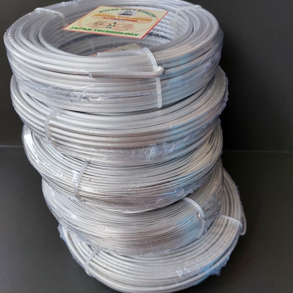 Jual Gc Kawat Bonsai Best Wire Alumunium Warna Putih Doff | Shopee ...