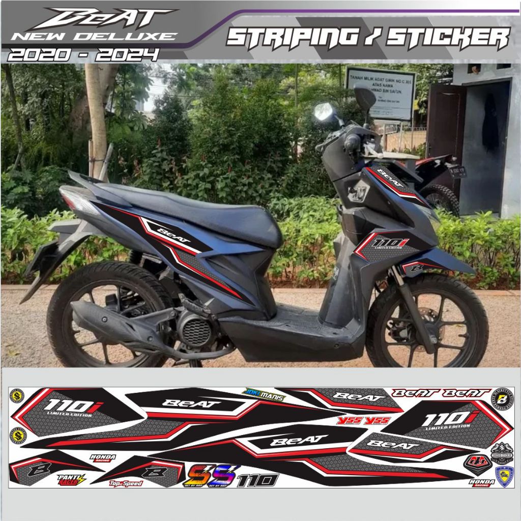 Jual STIKER VARIASI POLET BODY HONDA BEAT DELUXE / STIKER VARIASI BEAT ...