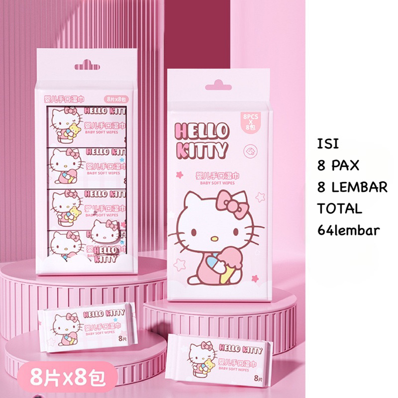 Jual 1 Pax 9 Pcs Tisu Basah Mini / Wet Tissue / Portable Tissue ...