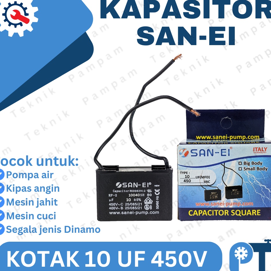 Jual Sekarang Meriah KAPASITOR 1UF 45V SANEI KOTAK CAPACITOR SANEI 1 UF MIKRO 45 VOLT CAPASITOR ...