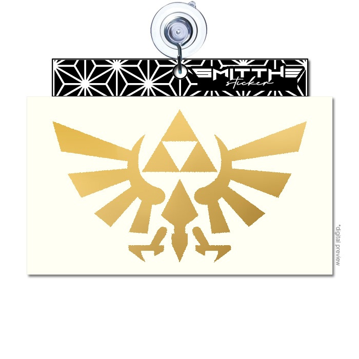 Jual Stiker Zelda Triforce Cutting Sticker Decal Waterproof | Shopee ...