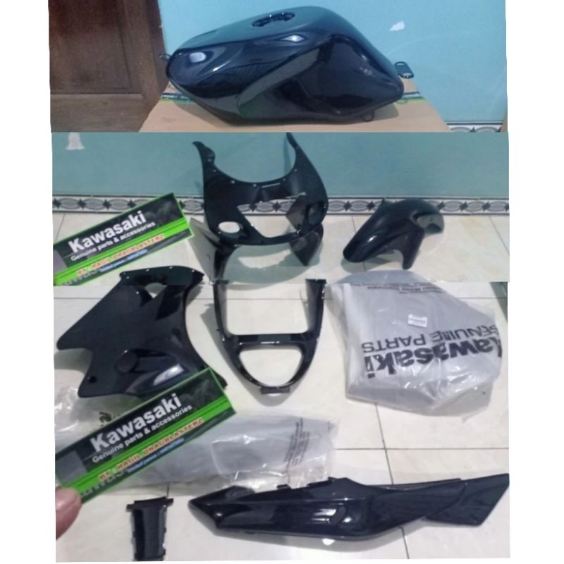Jual BODY SET FAIRING NINJA RR OLD HITAM FULL ORIGINAL KAWASAKI ...